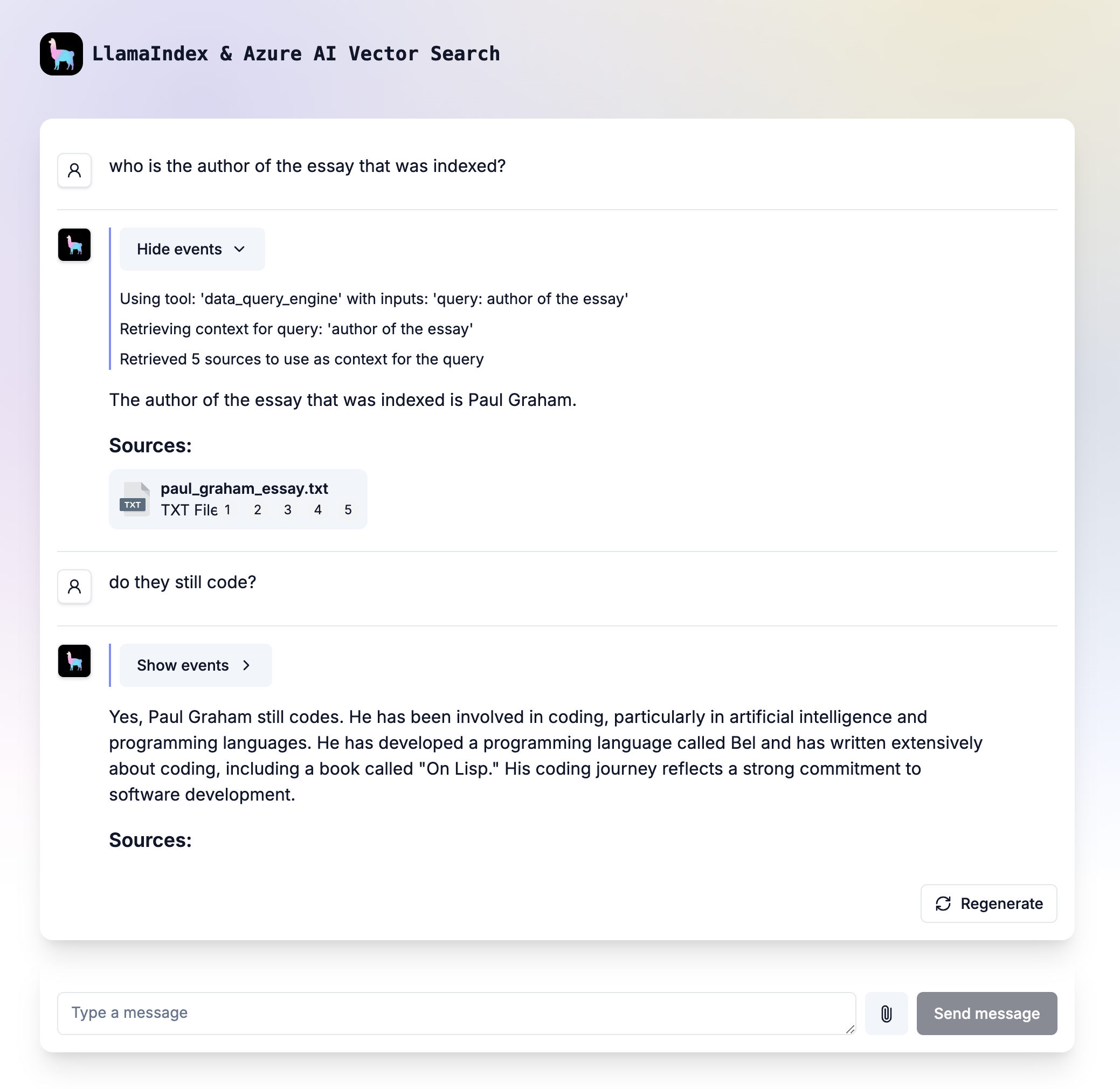 Llamaindex Rag Chat App With Azure Openai And Azure Ai Search