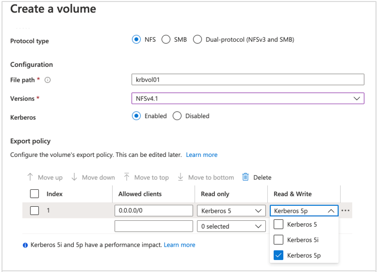 为 Azure NetApp 文件配置 NFSv4.1 Kerberos 加密 | Microsoft Learn 为 Azure NetApp 文件配置 NFSv4.1 Kerberos 加密 | Microsoft Learn