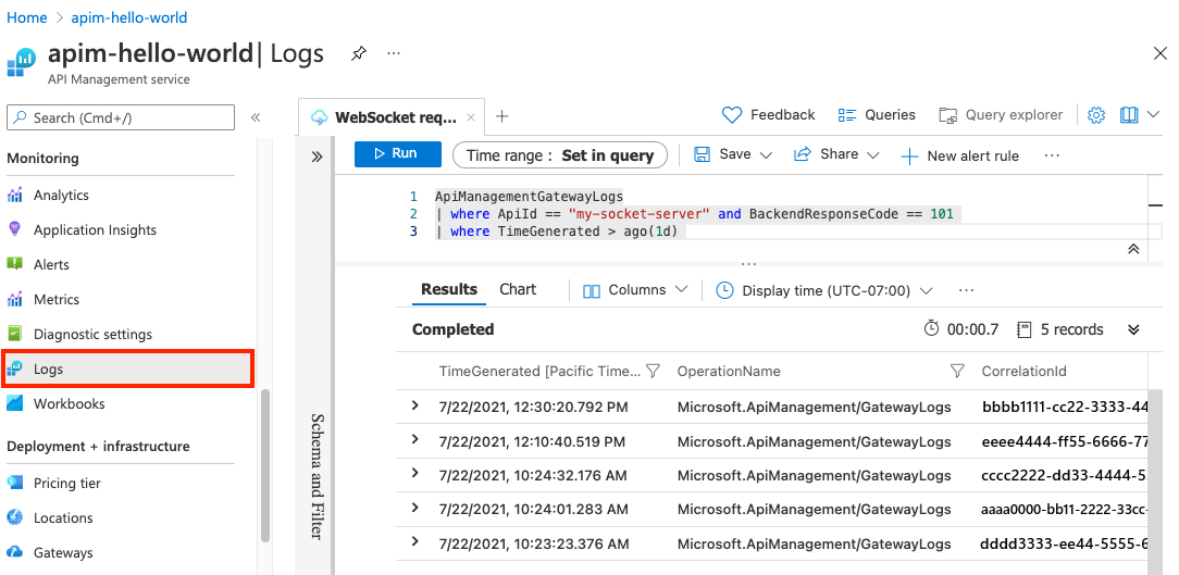Importieren Einer Websocket Api In Azure Api Management Microsoft Learn