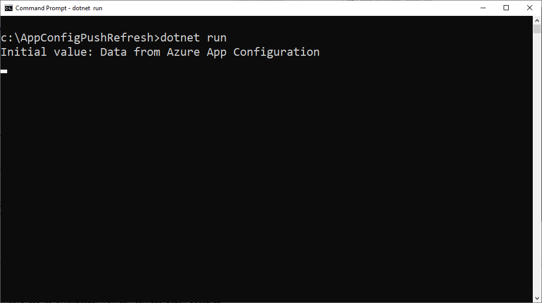 Tutorial Nutzen Der Dynamischen Konfiguration Per Pushaktualisierung In Einer Net App Azure