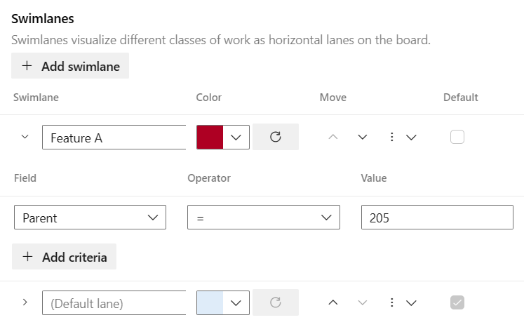 Beschleunigen der Arbeit mithilfe von Swimlanes - Azure Boards ... Beschleunigen der Arbeit mithilfe von Swimlanes - Azure Boards ...