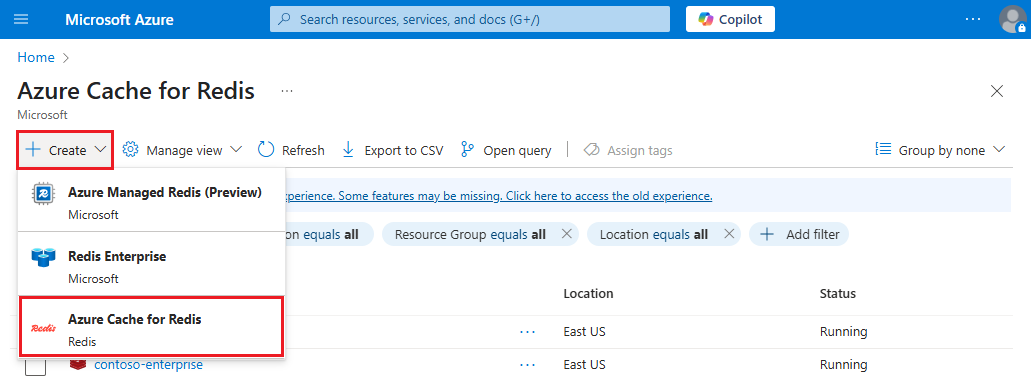 Schnellstart: Erstellen einer Redis Cache-Open-Source-Instanz - Azure ... Schnellstart: Erstellen einer Redis Cache-Open-Source-Instanz - Azure ...