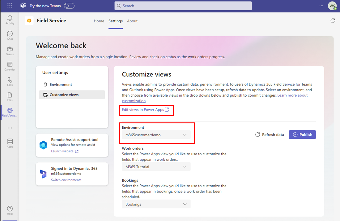 Microsoft 365-Integrationen für Field Service anpassen - Dynamics 365 ... Microsoft 365-Integrationen für Field Service anpassen - Dynamics 365 ...