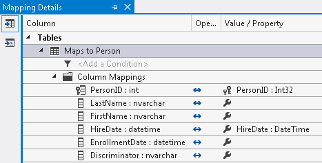 Designer-Tabellenaufteilung – EF6 | Microsoft Learn