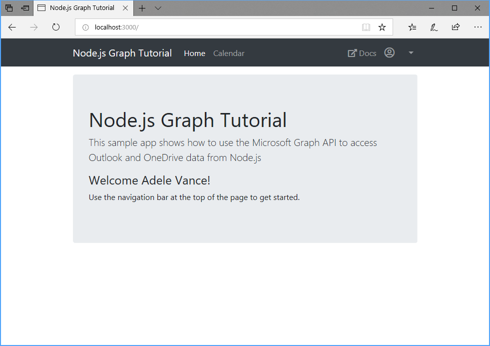 Erstellen von Node.js Express-Apps mit Microsoft Graph - Microsoft Graph | Microsoft Learn
