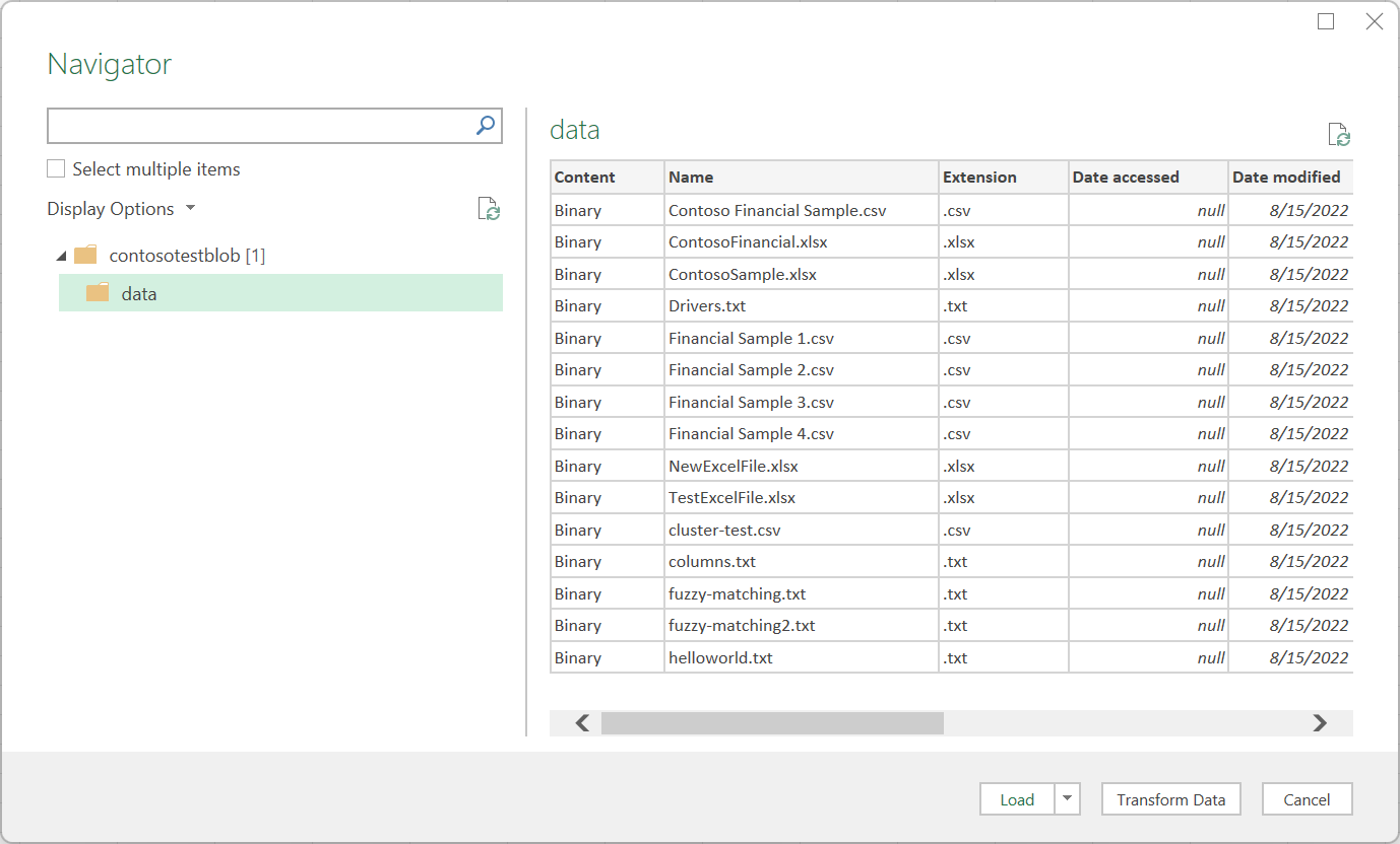 Azure Blob Storage - Power Query | Microsoft Learn Azure Blob Storage - Power Query | Microsoft Learn