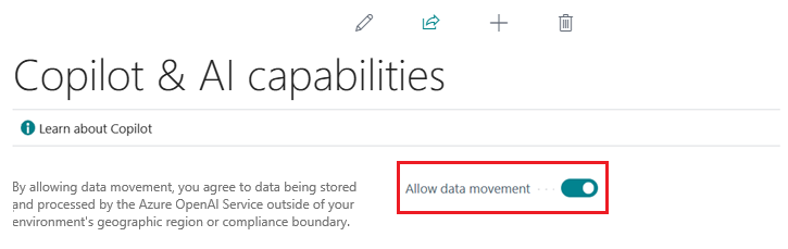 Configure Copilot and AI capabilities - Business Central | Microsoft Learn