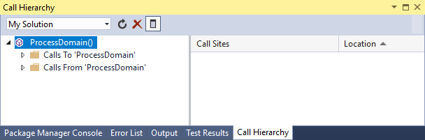 Find calls to a method - Visual Studio (Windows) | Microsoft Learn