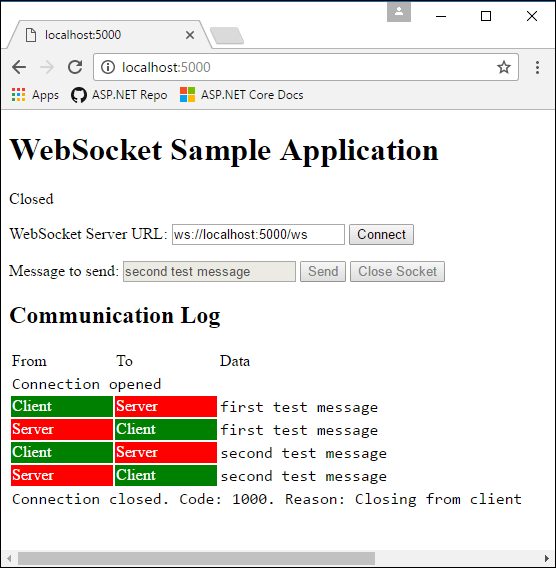Websockets Support In Aspnet Core Microsoft Learn 7614