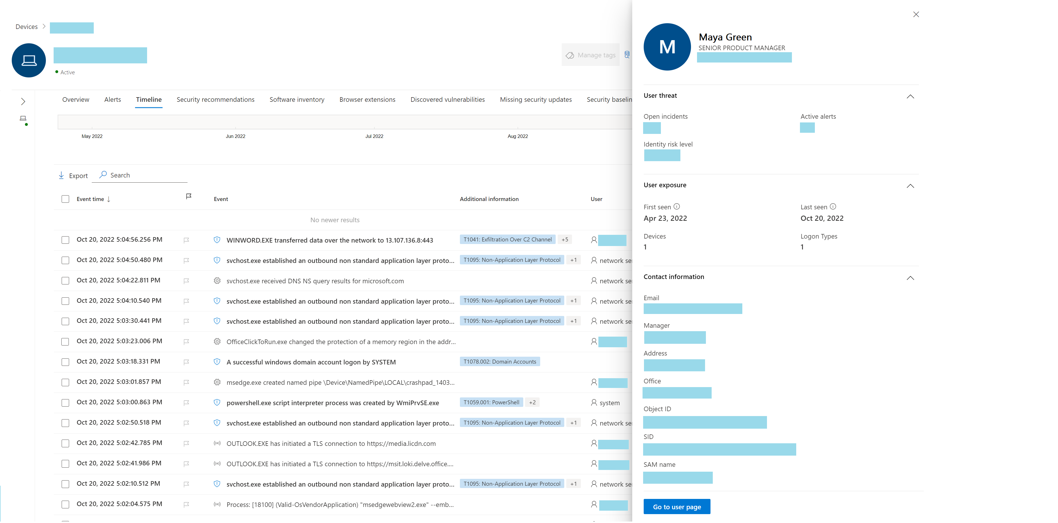 Microsoft Defender for Endpoint device timeline | Microsoft Learn Microsoft Defender for Endpoint device timeline | Microsoft Learn