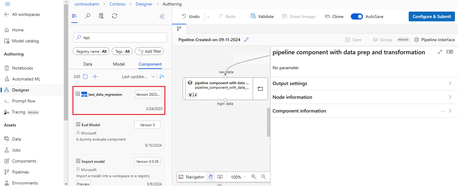 How To Use Pipeline Component In Pipeline Azure Machine Learning Microsoft Learn