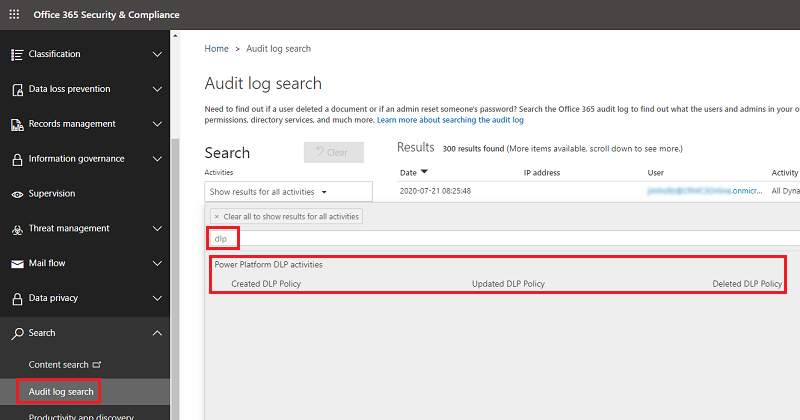 Data loss prevention activity logging - Power Platform | Microsoft Learn Data loss prevention activity logging - Power Platform | Microsoft Learn