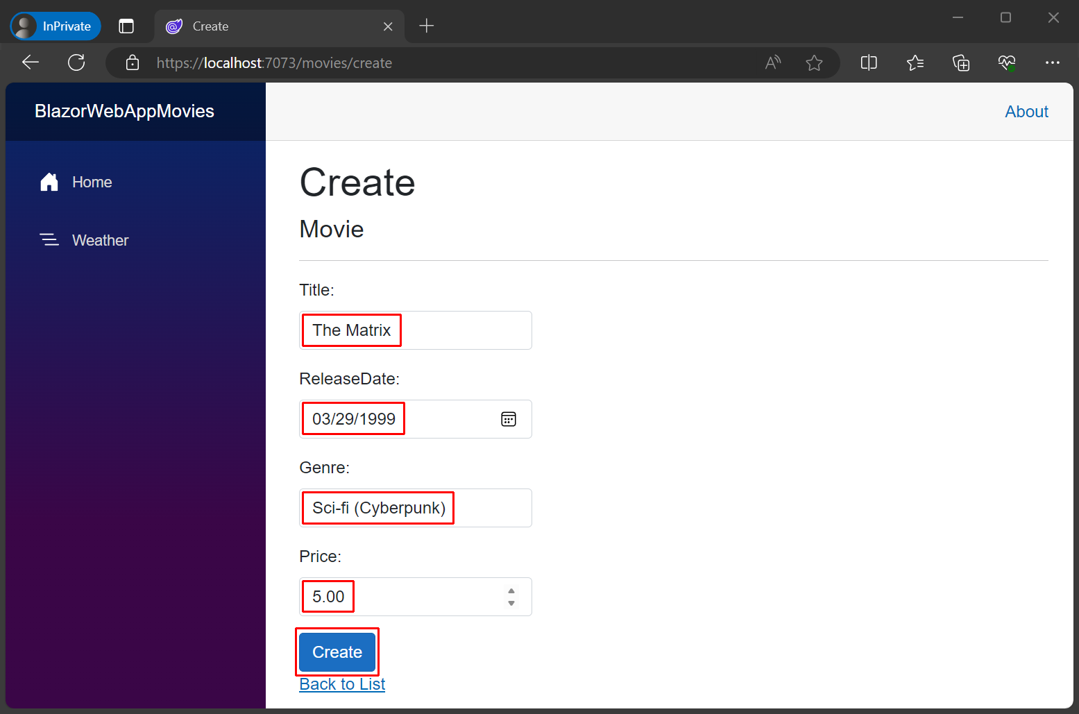 Build A Blazor Movie Database App Part 2 Add And Scaffold A Model Microsoft Learn