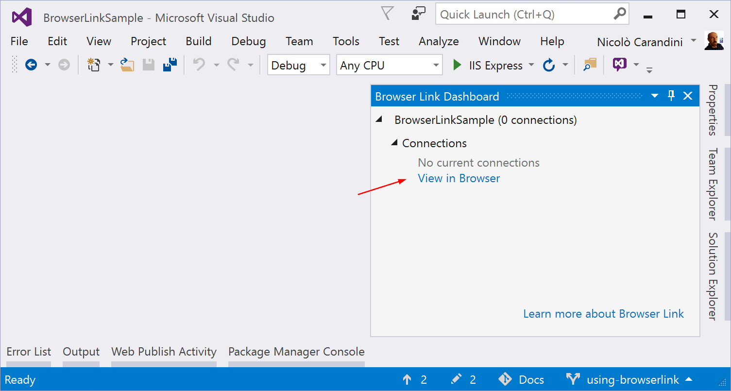 Browser Link In Aspnet Core Microsoft Learn