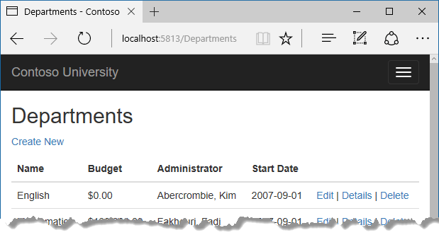 Tutorial Handle Concurrency Aspnet Mvc With Ef Core Microsoft Learn
