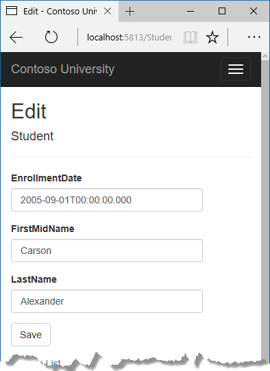 Tutorial Get Started With Ef Core In An Aspnet Mvc Web App Microsoft Learn