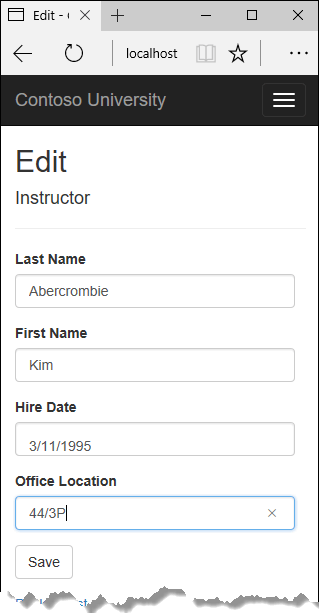 Tutorial Update Related Data Aspnet Mvc With Ef Core Microsoft Learn
