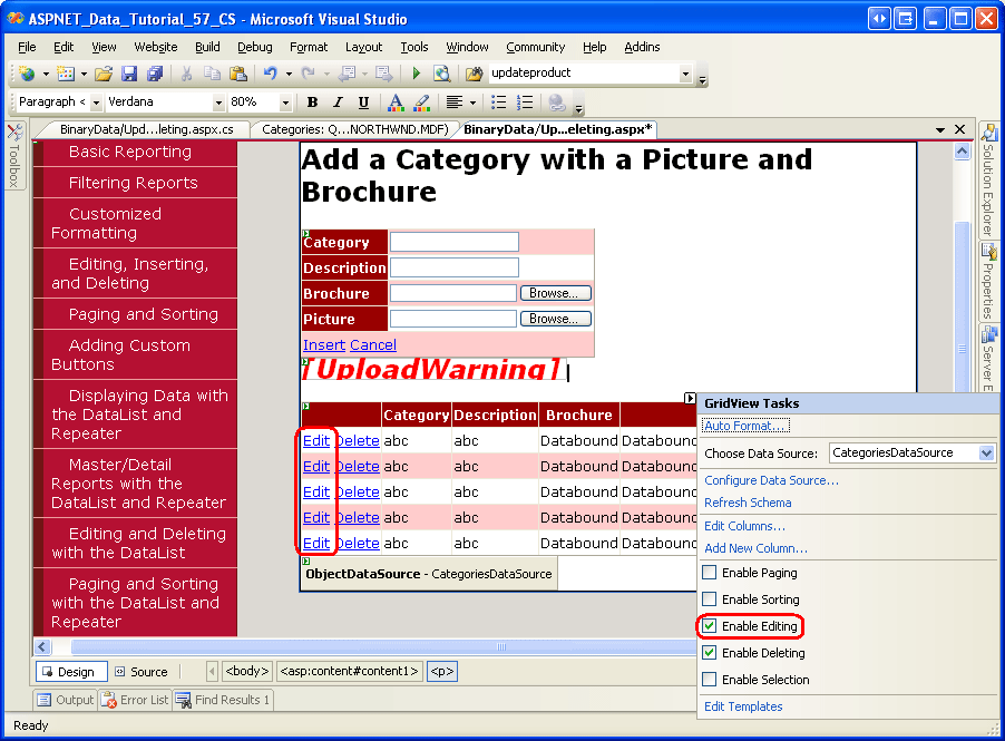 Updating And Deleting Existing Binary Data C Microsoft Learn