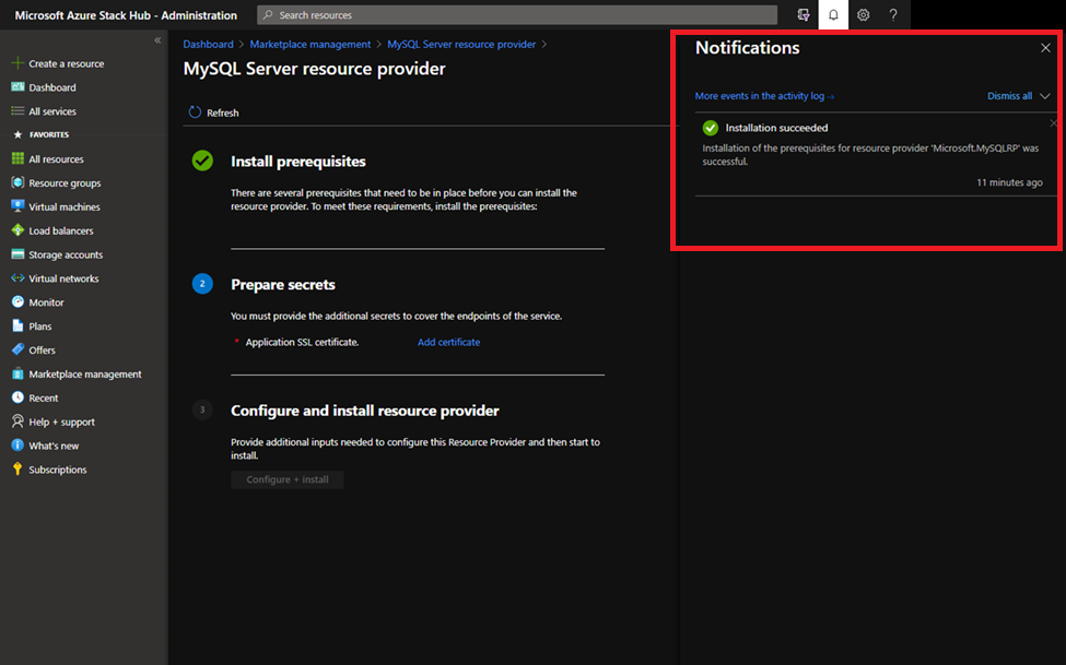 Deploy Mysql Resource Provider On Azure Stack Hub Azure Stack Hub Microsoft Learn