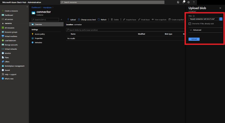 Deploy Mysql Resource Provider On Azure Stack Hub Azure Stack Hub Microsoft Learn