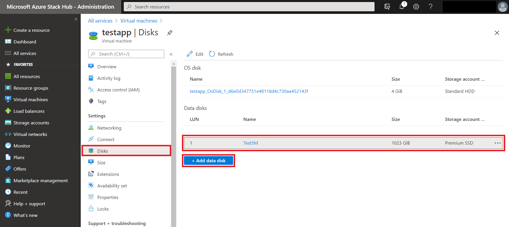 Create Vm Disk Storage In Azure Stack Hub Azure Stack Hub Microsoft Learn 0627