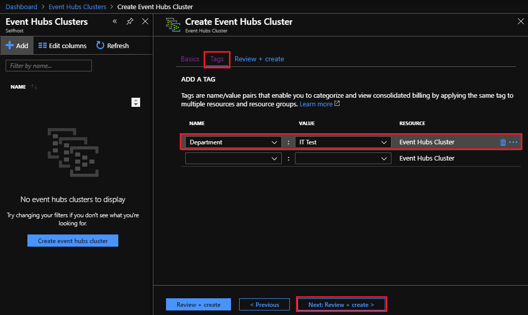 Create An Event Hubs On Azure Stack Hub Cluster Using The Portal Azure Stack Hub Microsoft Learn