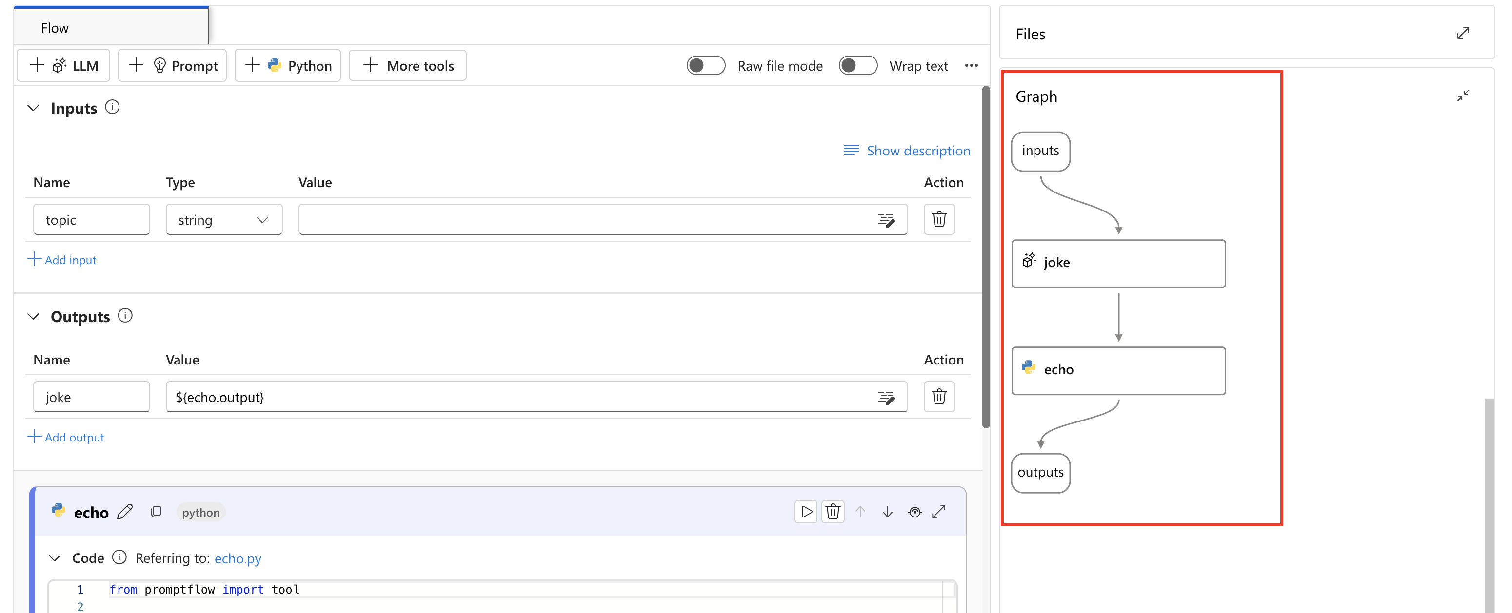 Prompt flow in Azure AI Foundry portal - Azure AI Foundry | Microsoft Learn Prompt flow in Azure AI Foundry portal - Azure AI Foundry | Microsoft Learn