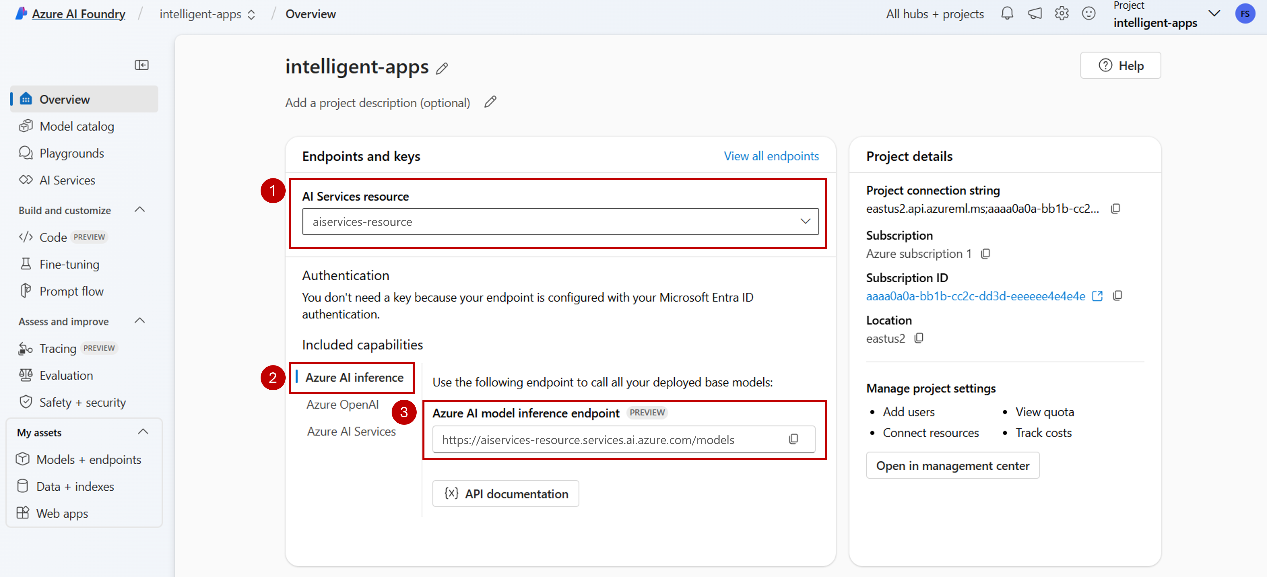 Configure Your Ai Project To Use Azure Ai Model Inference Azure Ai Foundry Microsoft Learn