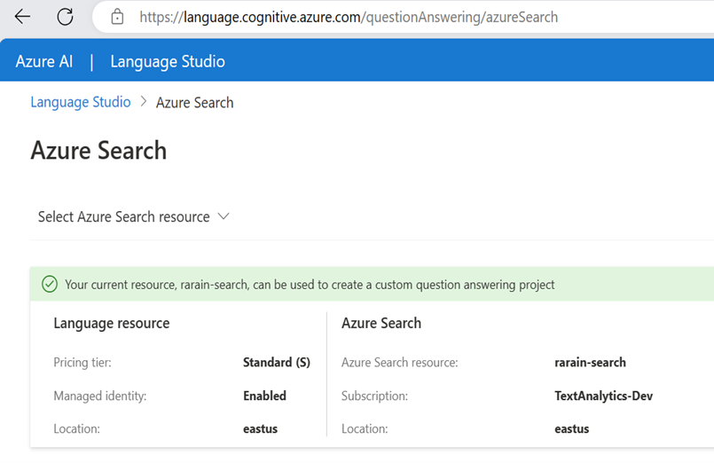 Connect Custom Question Answering With Azure Openai On Your Data Azure Ai Services Microsoft