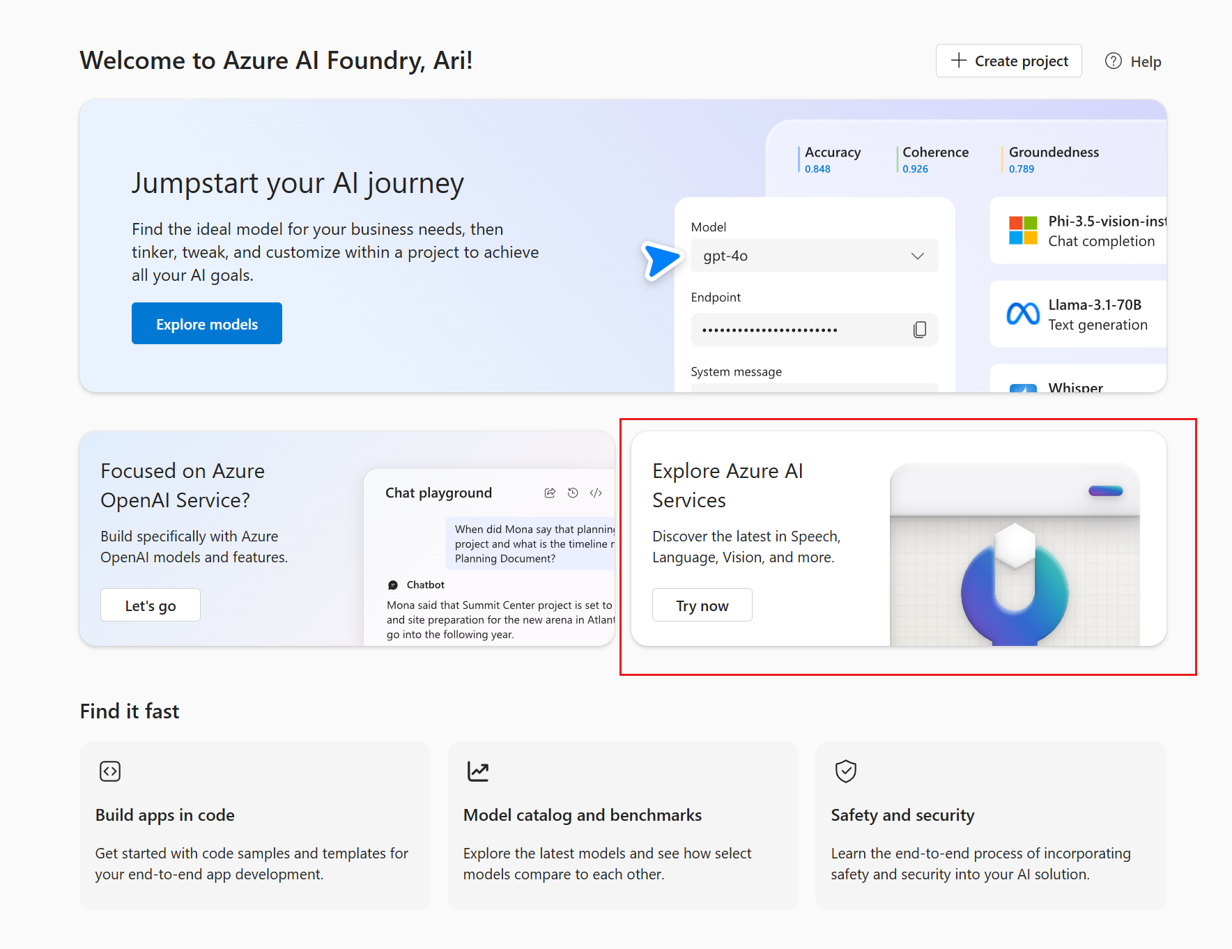 How to use Azure AI services in Azure AI Foundry portal - Azure AI ... How to use Azure AI services in Azure AI Foundry portal - Azure AI ...