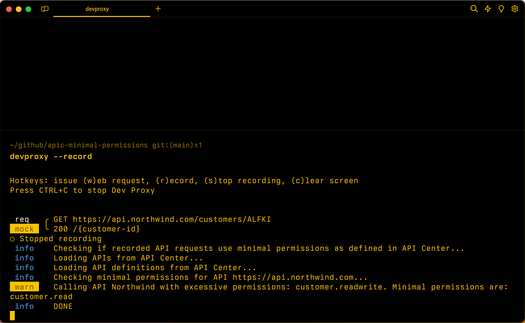 Check app's API calls for minimal permissions with Dev Proxy - Azure ... Check app's API calls for minimal permissions with Dev Proxy - Azure ...