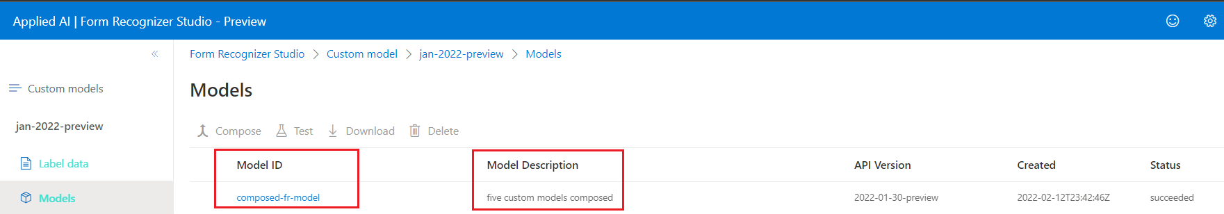 How To Guide Create And Compose Custom Models With Form Recognizer Azure Applied Ai Services