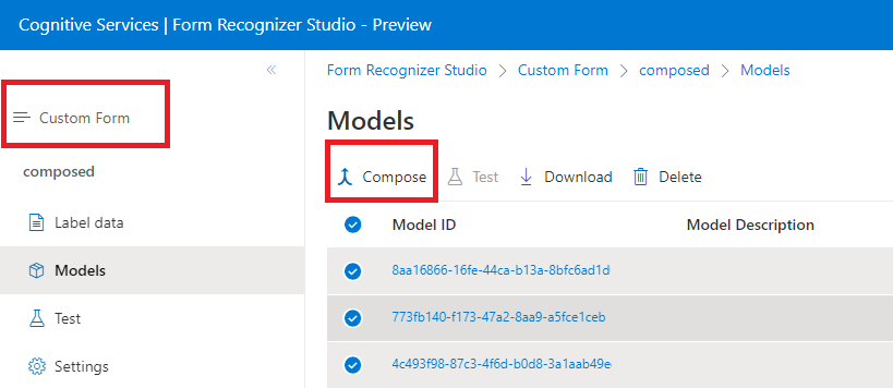 Document Processing Models Form Recognizer Azure Applied Ai Services Microsoft Learn