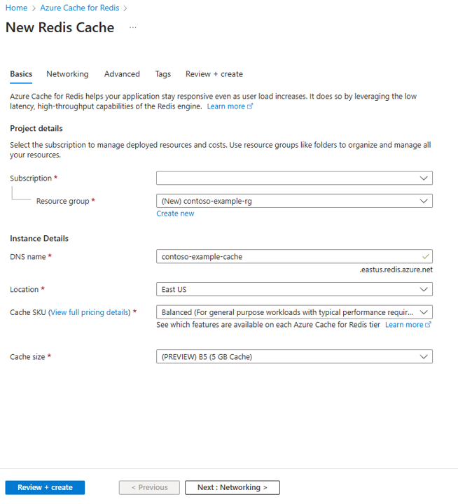 Quickstart: Create a Managed Redis cache - Azure Cache for Redis ... Quickstart: Create a Managed Redis cache - Azure Cache for Redis ...