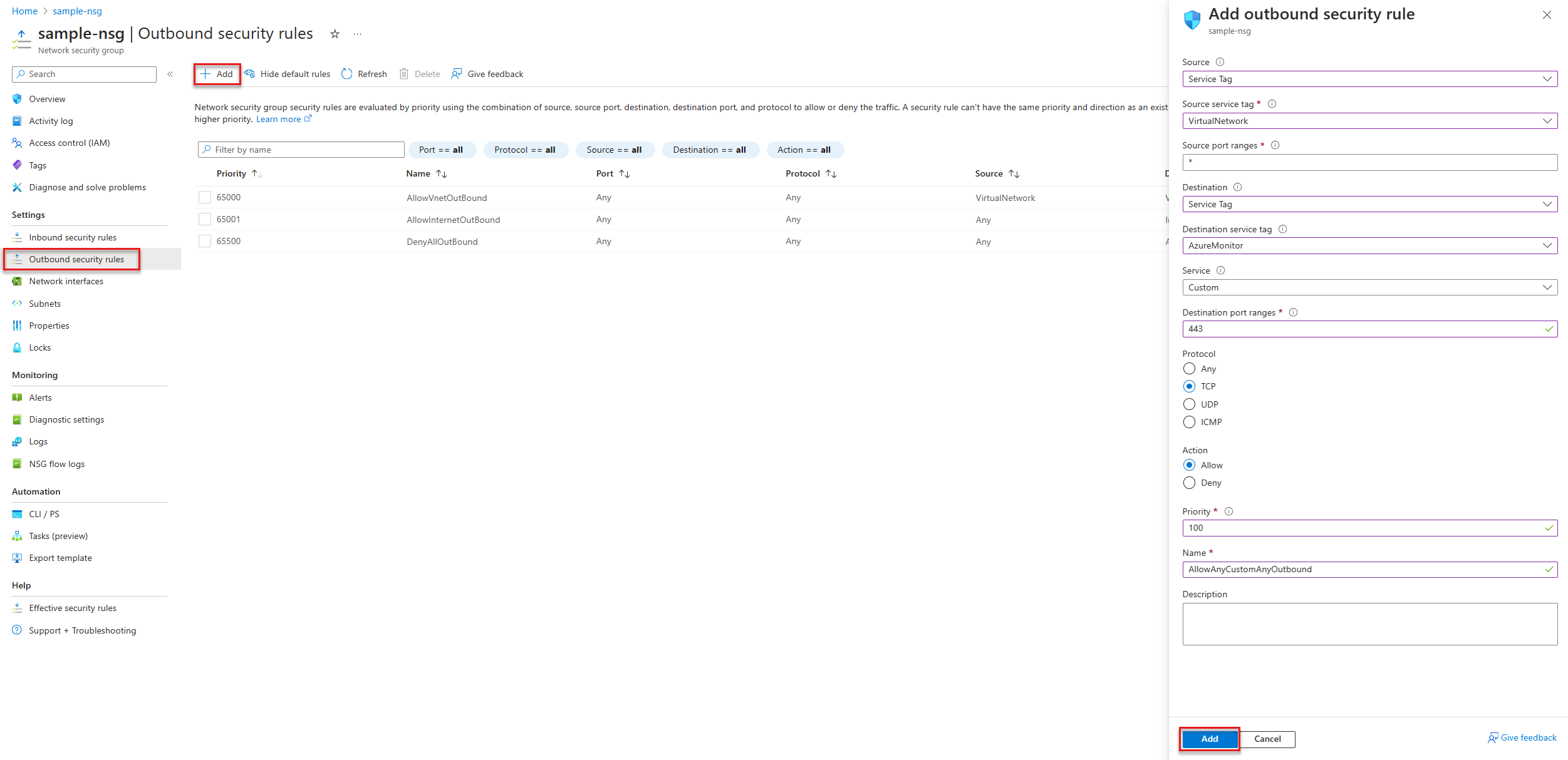 Configure A Network Security Group For Azure Managed Lustre File Systems Azure Managed Lustre