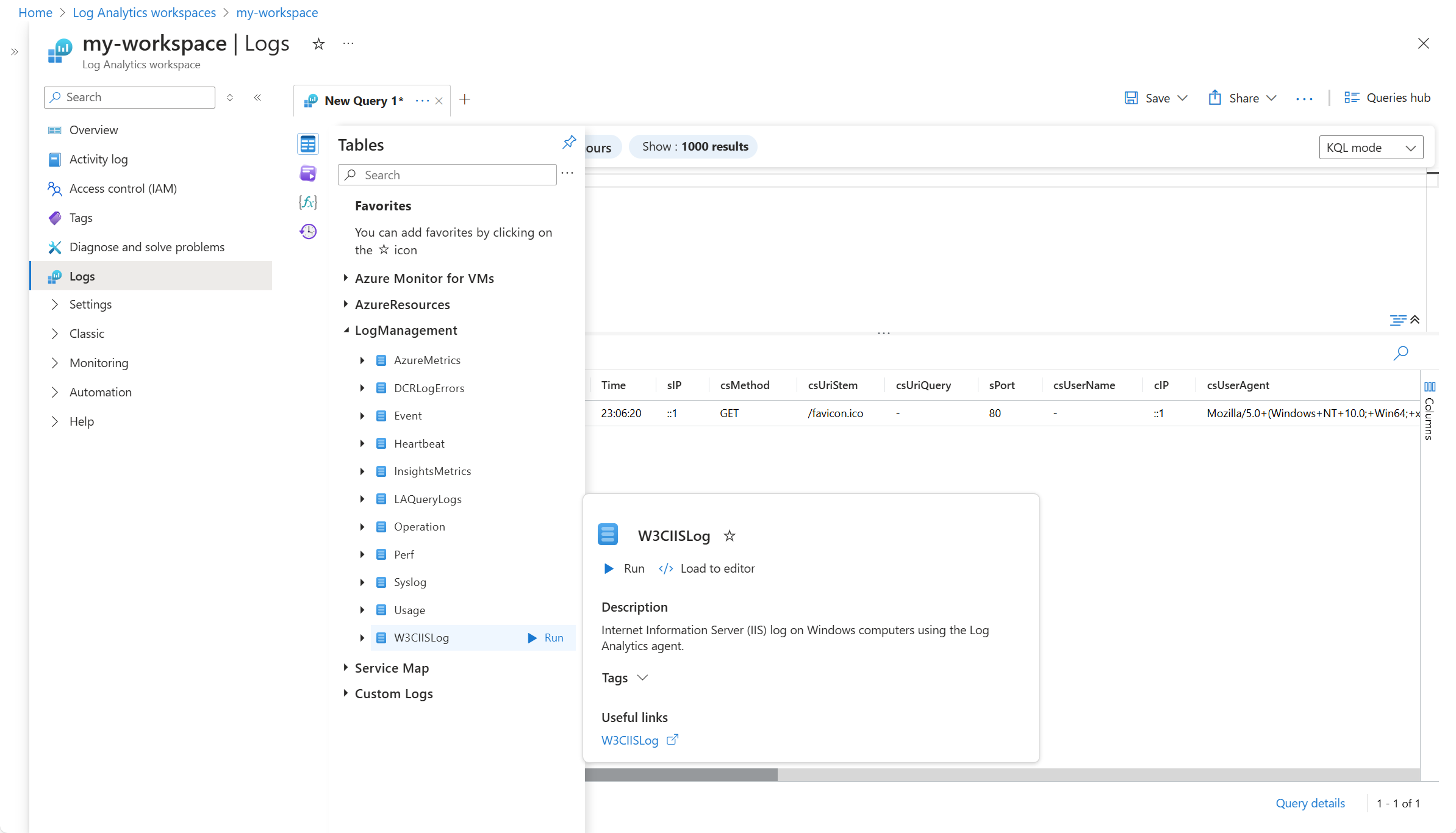 Collect Iis Logs From Virtual Machine With Azure Monitor Azure Monitor Microsoft Learn