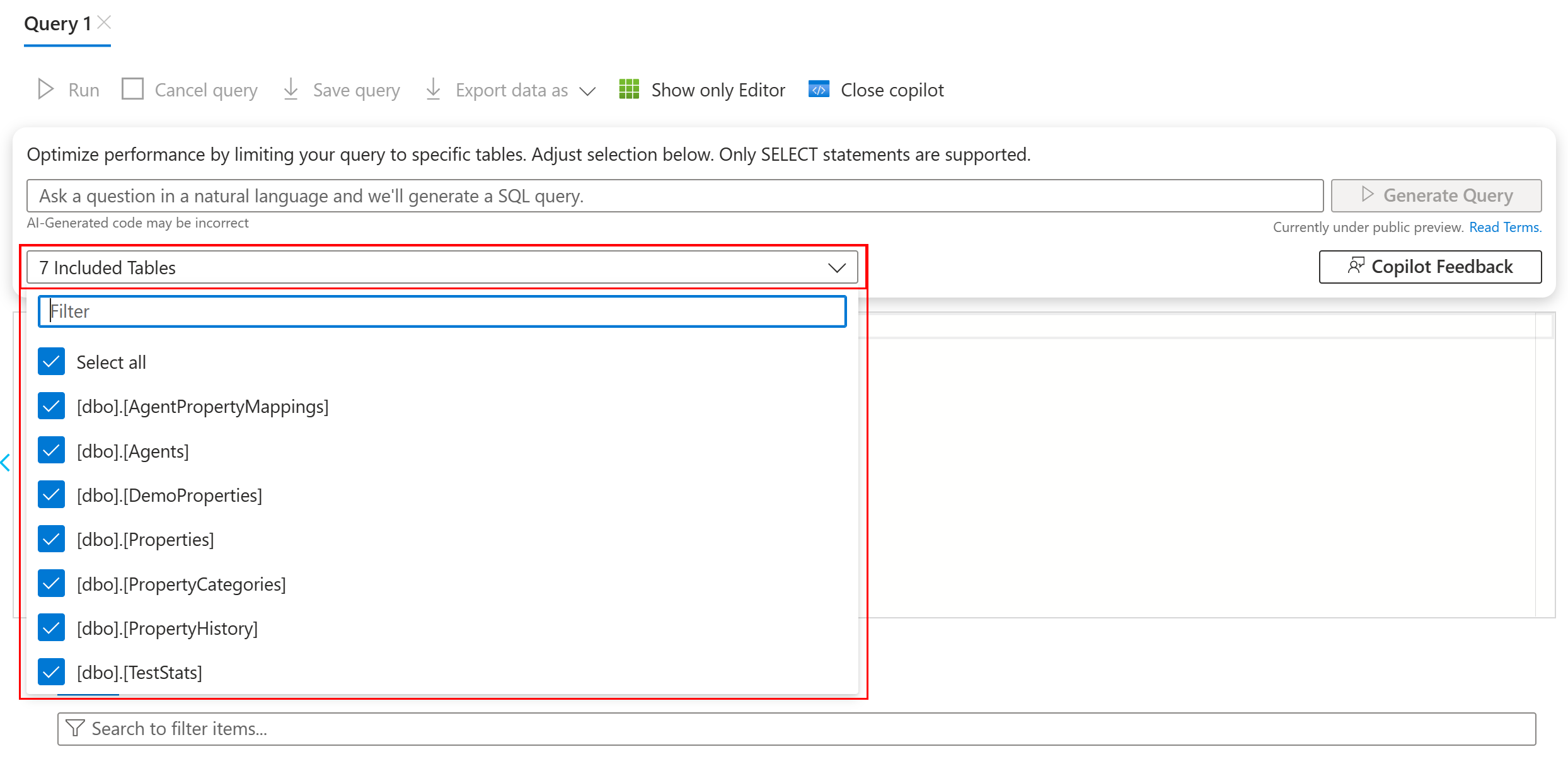 Natural language to SQL in the Azure portal query editor - Azure SQL ... Natural language to SQL in the Azure portal query editor - Azure SQL ...