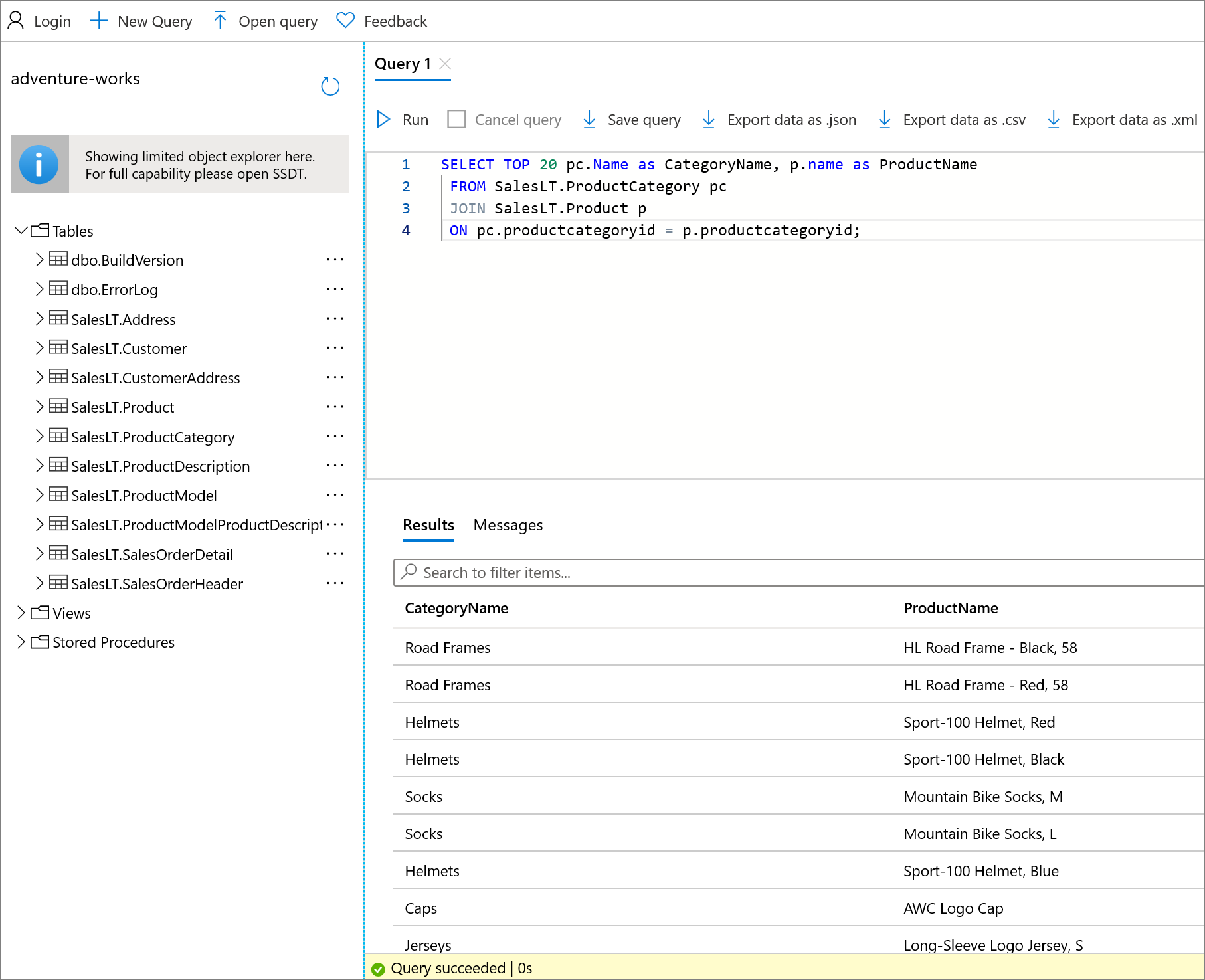 Query SQL Database with Query editor in the Azure portal - Azure SQL ... Query SQL Database with Query editor in the Azure portal - Azure SQL ...