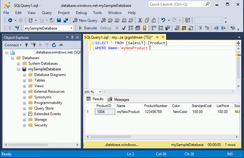 SSMS: Connect and query data - Azure SQL Database & Azure SQL Managed ... SSMS: Connect and query data - Azure SQL Database & Azure SQL Managed ...