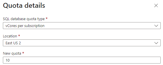 Request A Quota Increase Azure Sql Database And Azure Sql Managed Instance Microsoft Learn