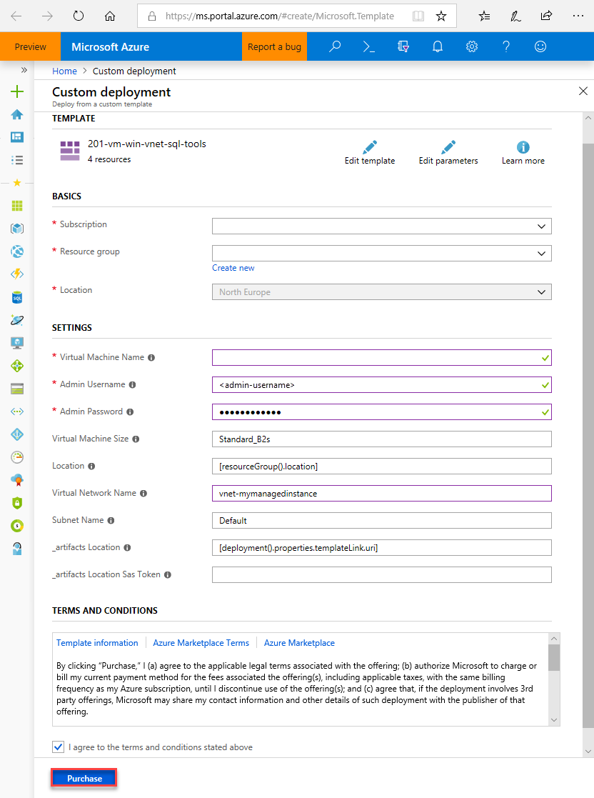 Configure Azure Vm Connectivity Azure Sql Managed Instance Microsoft Learn