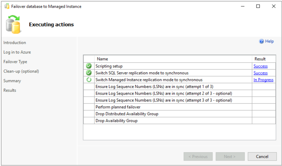 Fail Over A Database By Using The Link In Ssms Azure Sql Managed Instance Microsoft Learn