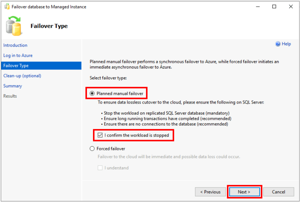 Fail Over A Database By Using The Link In Ssms Azure Sql Managed Instance Microsoft Learn