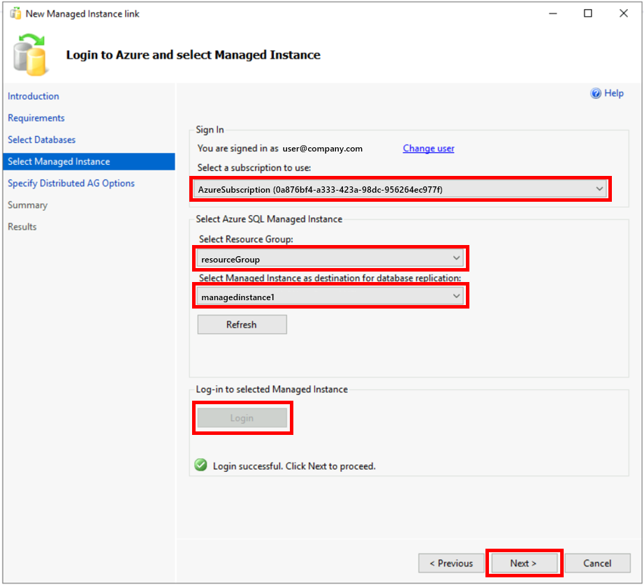 Replicate A Database By Using The Link In Ssms Azure Sql Managed Instance Microsoft Learn