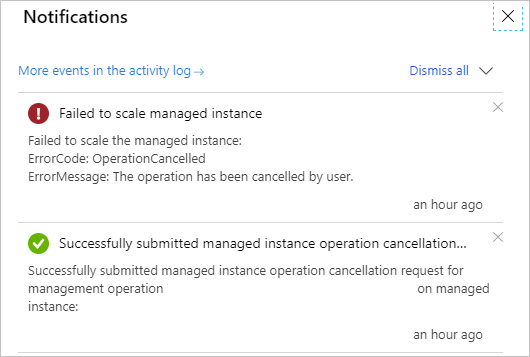 Cancel Management Operations Azure Sql Managed Instance Microsoft Learn