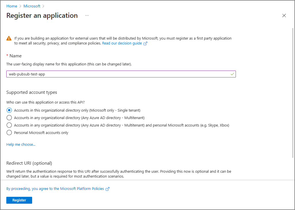 Authorize Request To Web Pubsub Resources With Azure Ad From Azure Applications Microsoft Learn