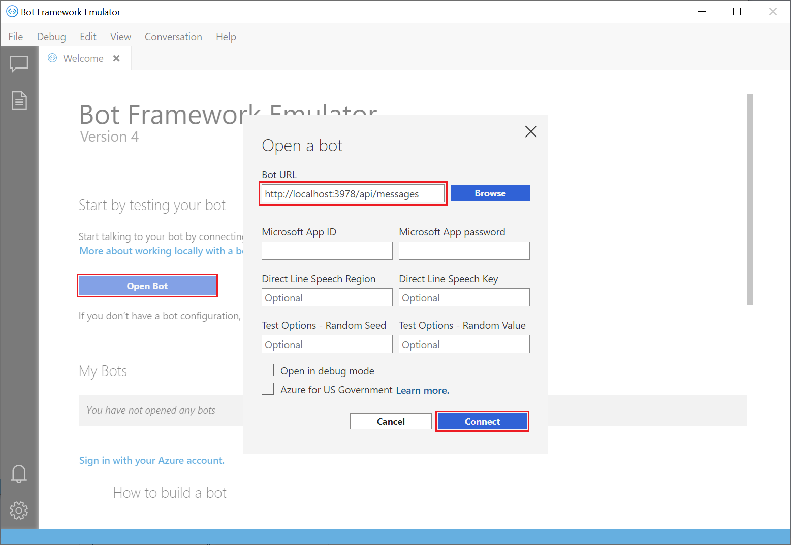 Debug Your Bot Using Transcript Files Bot Service Microsoft Learn
