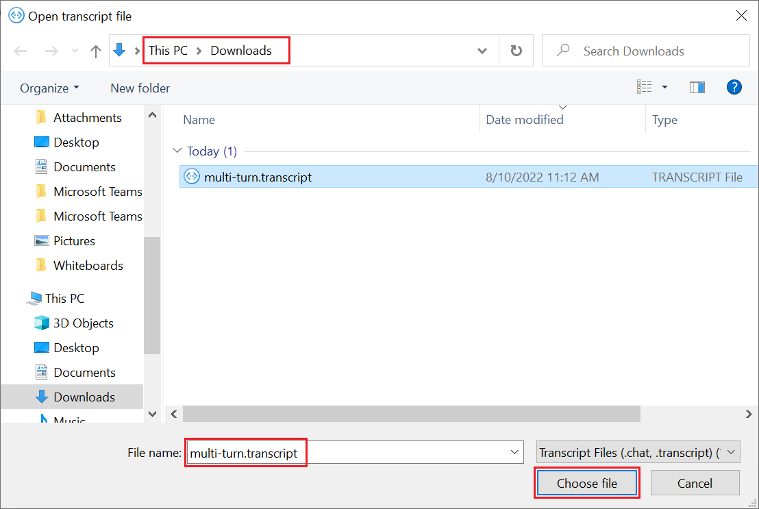 Debug Your Bot Using Transcript Files Bot Service Microsoft Learn