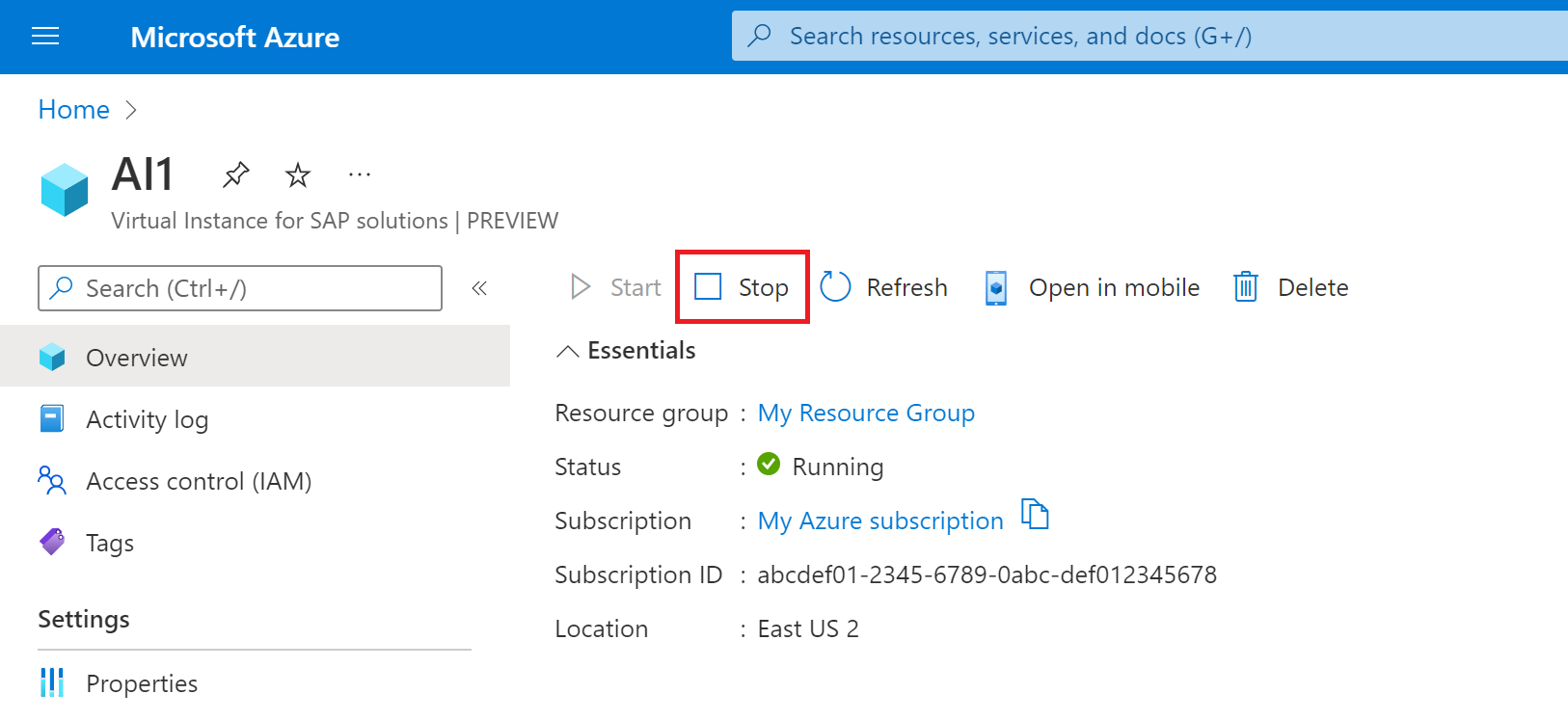 Start and stop SAP systems (preview) | Microsoft Learn Start and stop SAP systems (preview) | Microsoft Learn