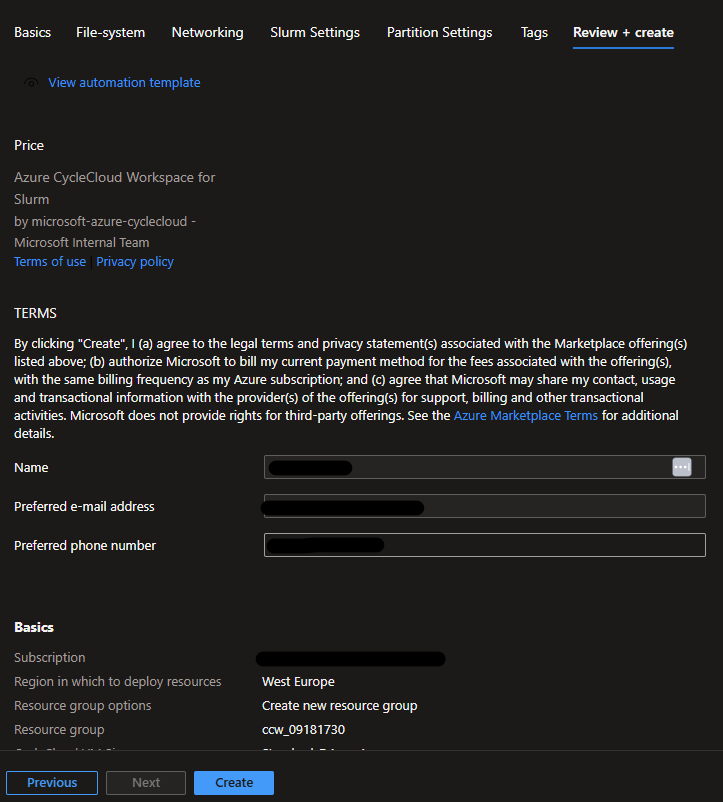 Quickstart Deploy Azure Cyclecloud Workspace For Slurm Azure Cyclecloud Microsoft Learn